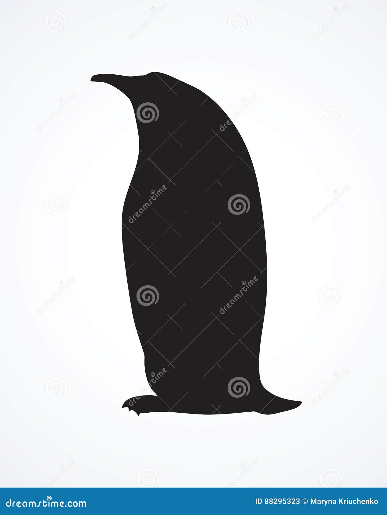 Pinguïn Vector tekening vector illustratie. Illustration of overzees ...