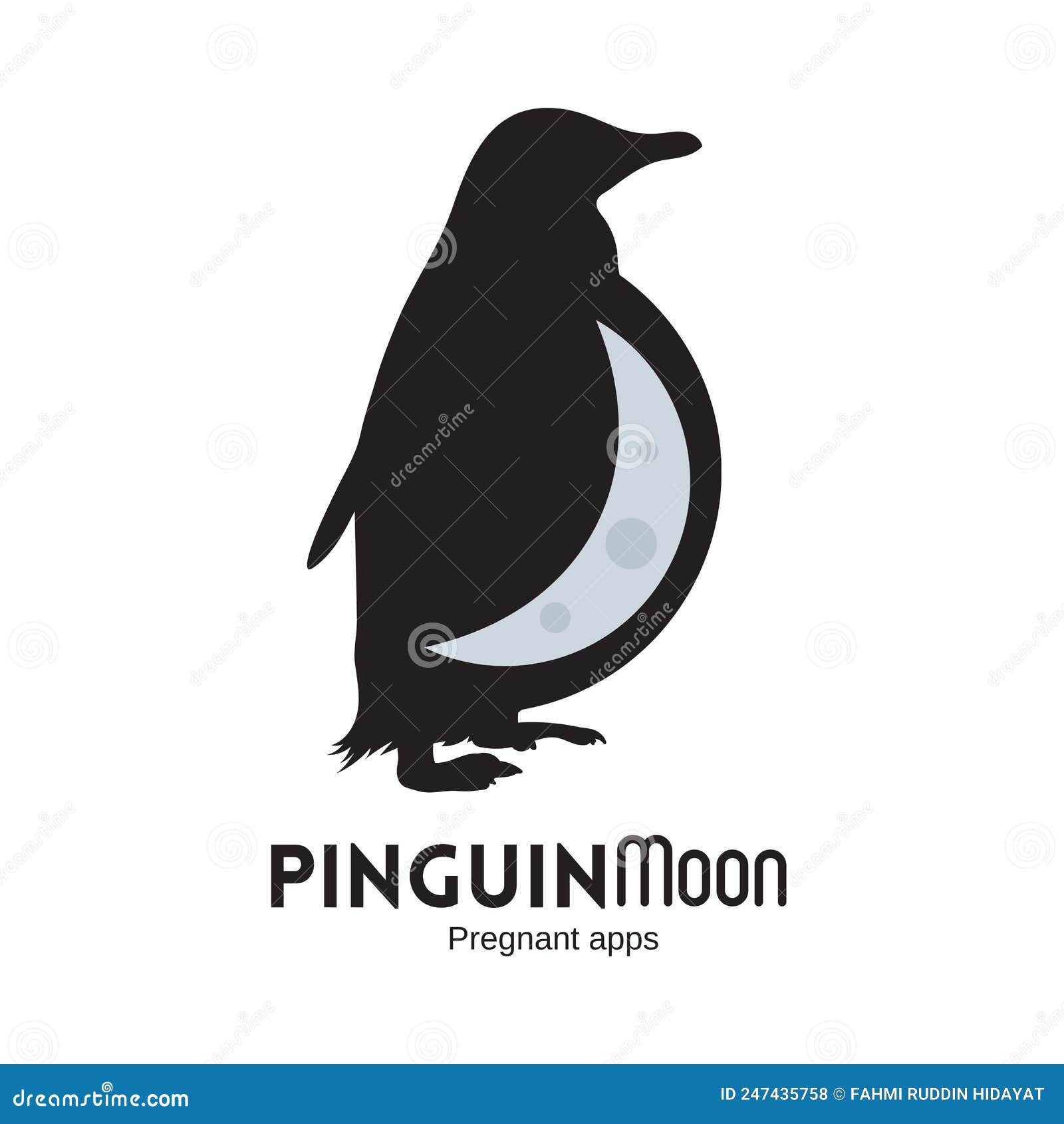 Combination Of Crescent With Cross Religious Symbols In Black Flat ...