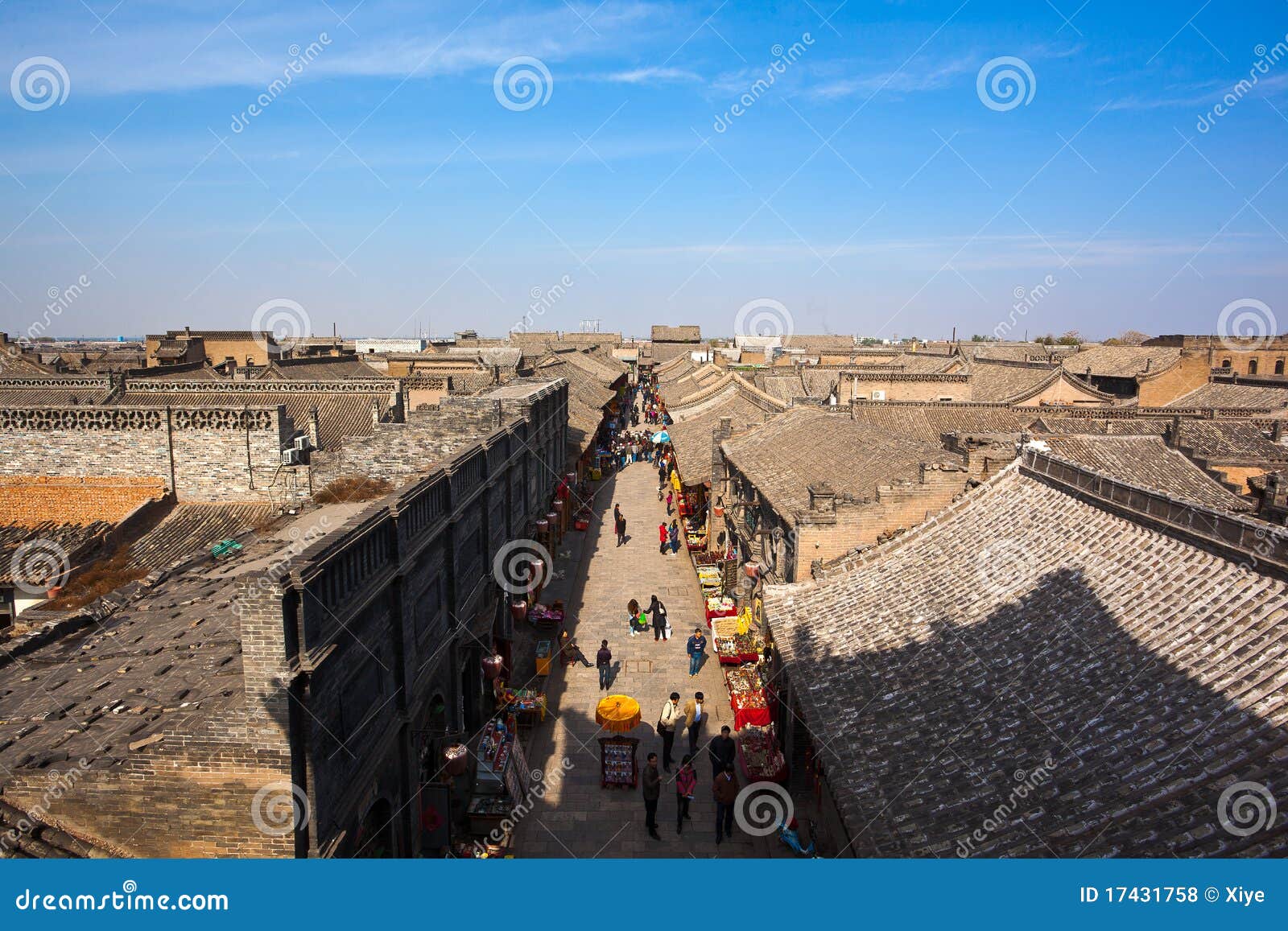 Pingyao Ancient City Guide Map Editorial Photo | CartoonDealer.com ...