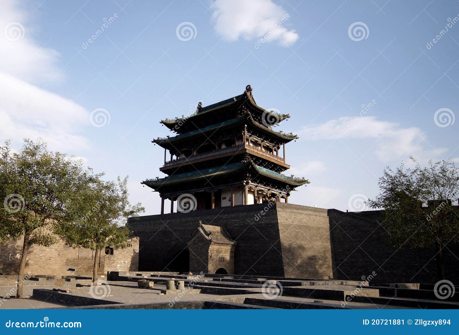 Gate Of House. Wooden Gates For Entering Cars In Front Of A Single ...