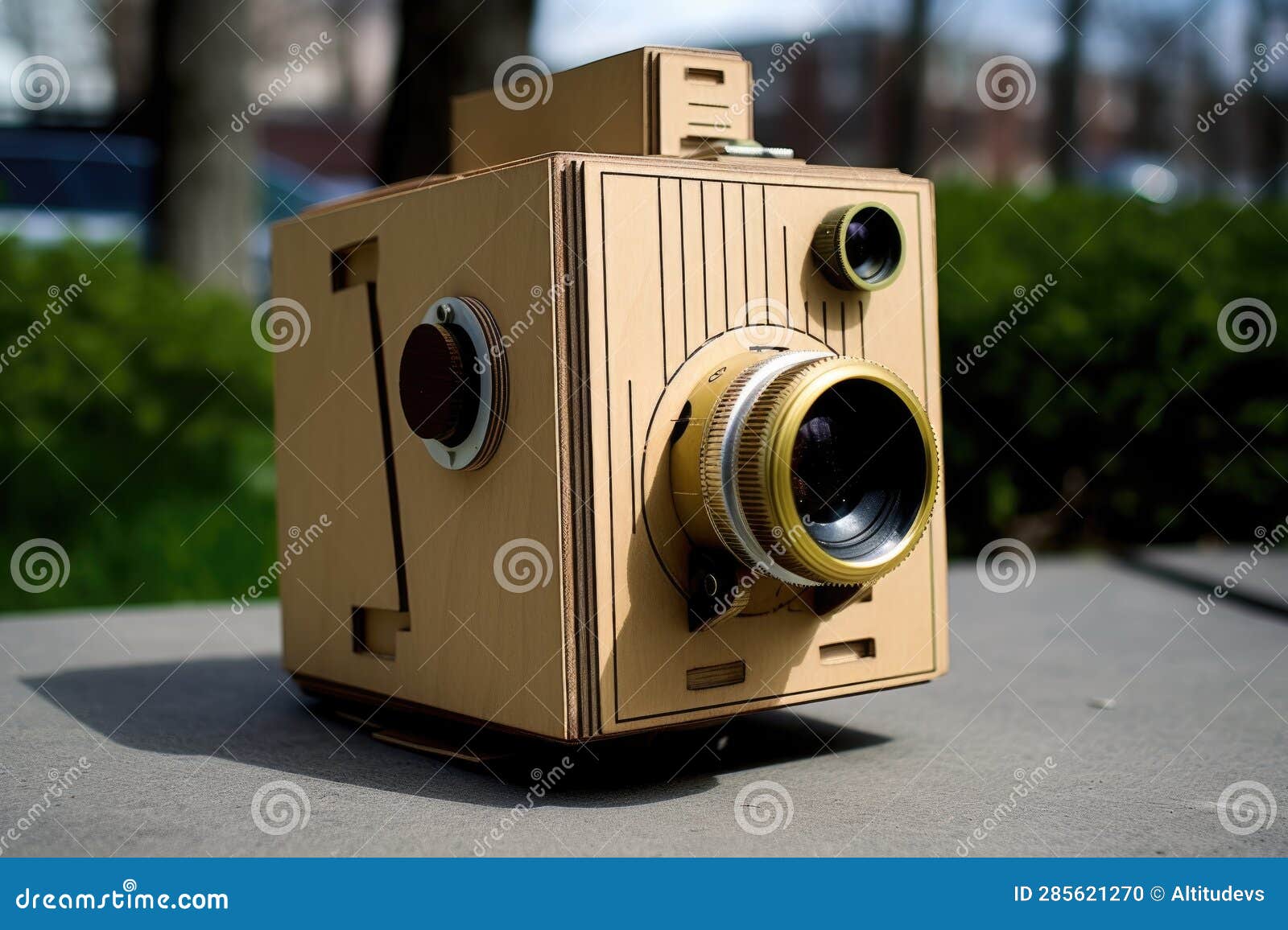 Pinhole Camera Made from Cardboard Box Stock Photo - Image of pinhole ...
