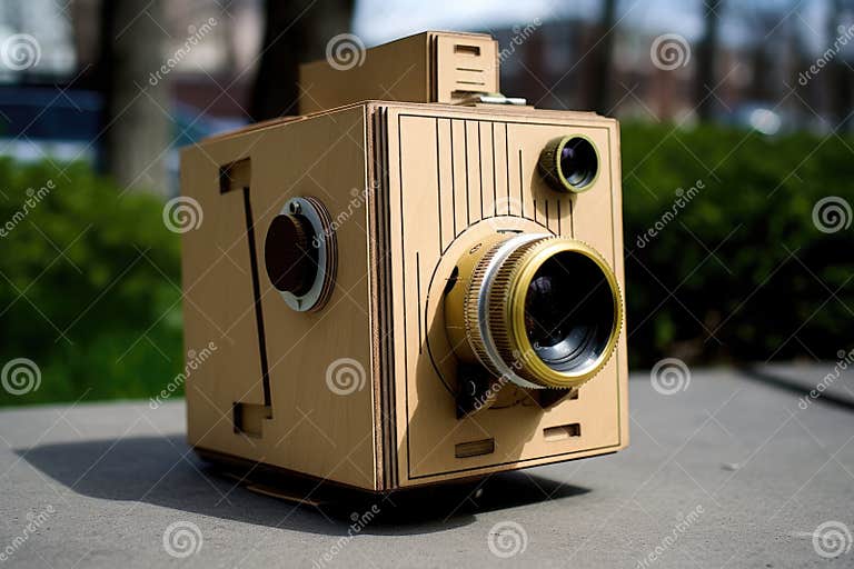Pinhole Camera Made from Cardboard Box Stock Photo - Image of pinhole ...