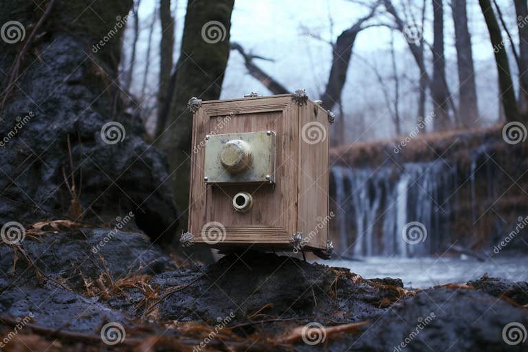 Pinhole Camera Placed among Natural Elements Stock Photo - Image of ...