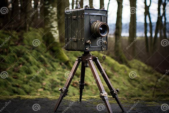 Pinhole Camera with Tripod and Shutter Release Stock Image - Image of ...
