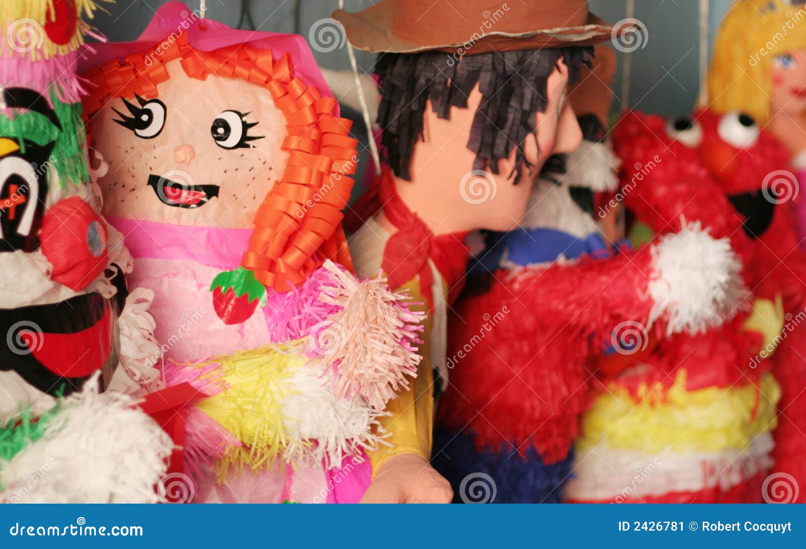 Piniata stock image. Image of colorful, mexican, mache - 2426781
