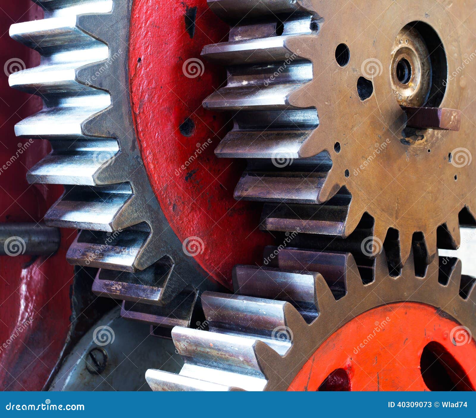 Pinion Gear of Mechanical Machine Stock Image - Image of machinery ...