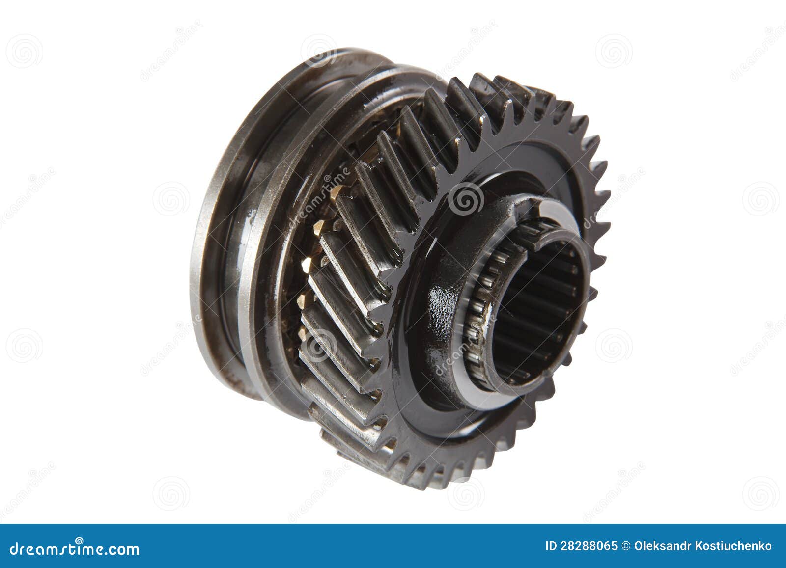 Pinion Gear Synchronizer Gearbox Car, Isolated, on a White Background ...