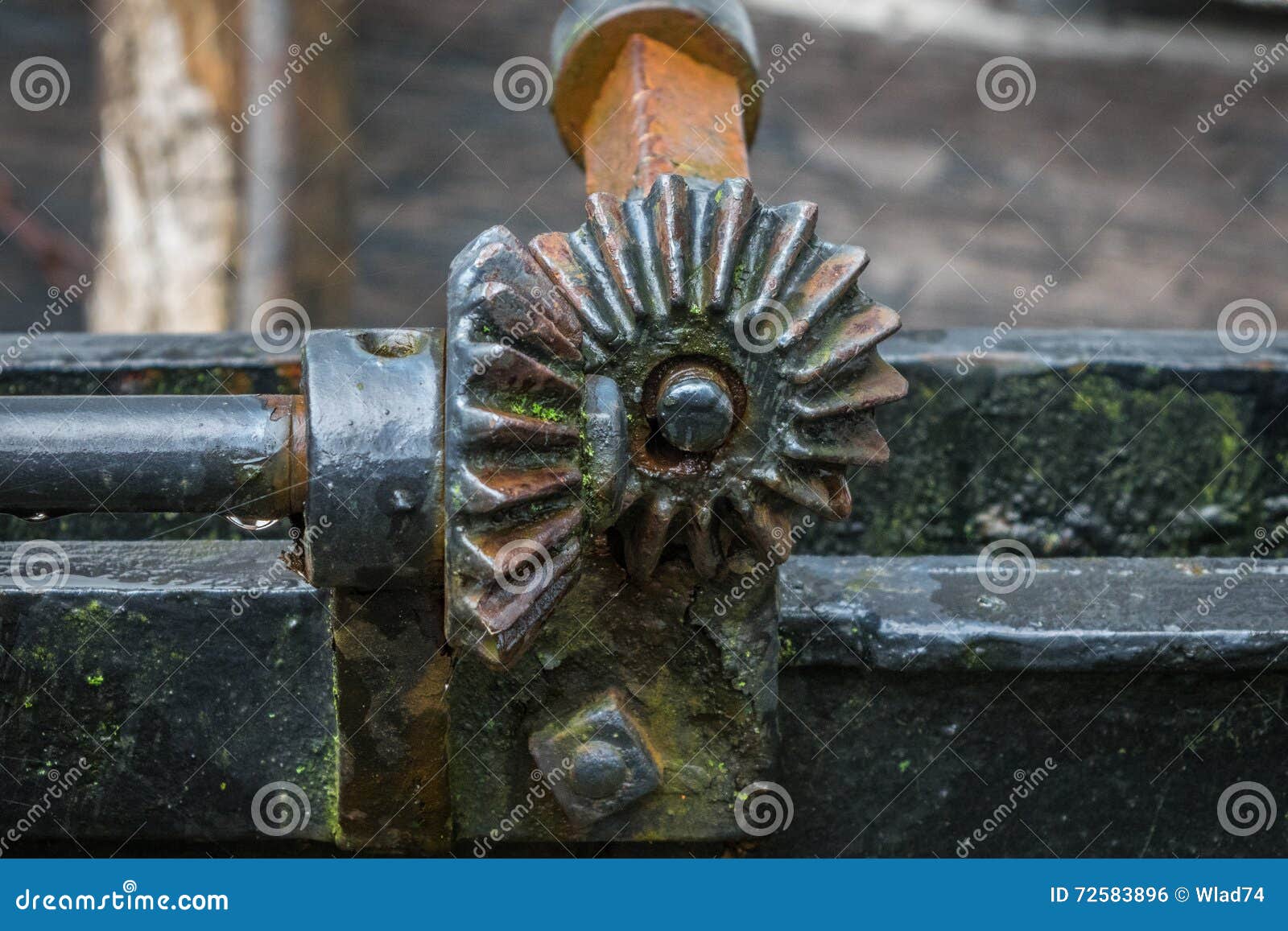 The Pinion Gear with Wheel of an Old Mechanical Device Stock Photo ... The Pinion Gear with Wheel of an Old Mechanical Device Stock Photo ...