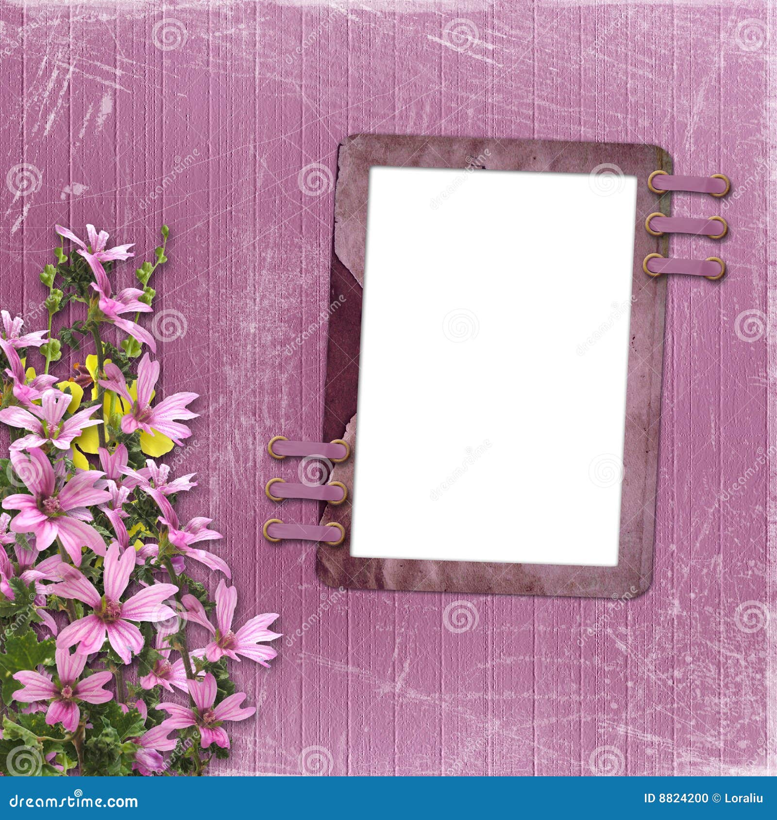 Pink Abstract Background with Frame Stock Photo - Image of bouquet ...