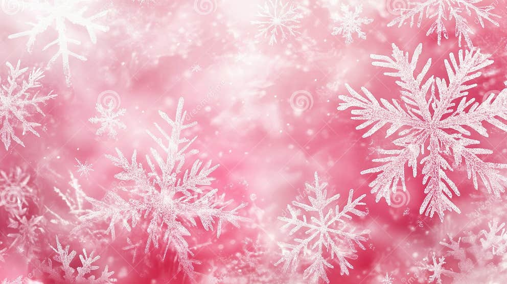 Pink Abstract Background Resembling Soft Snowfall Patterns Stock ...