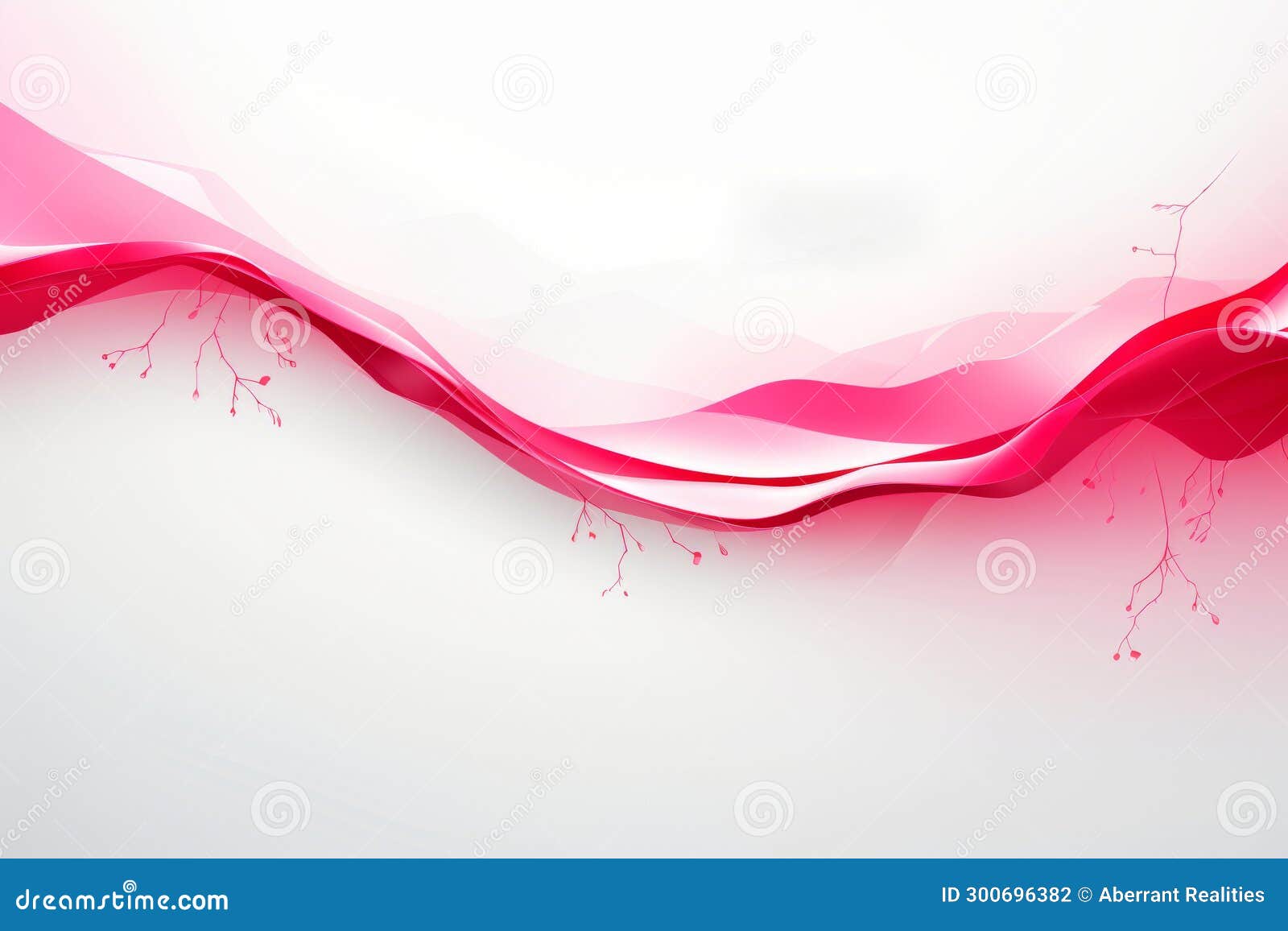Pink Abstract Background with Wavy Lines Stock Illustration ...