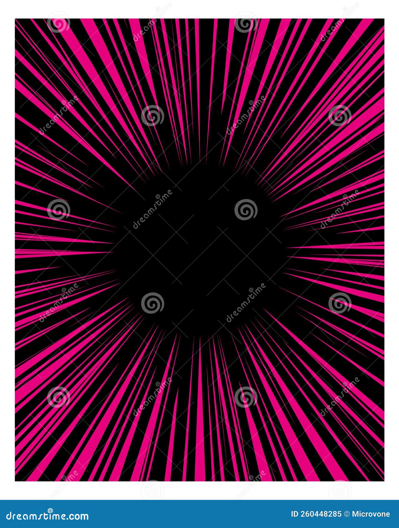 Pink Abstract Backround with Action Lines in Comic Style Stock Vector ...