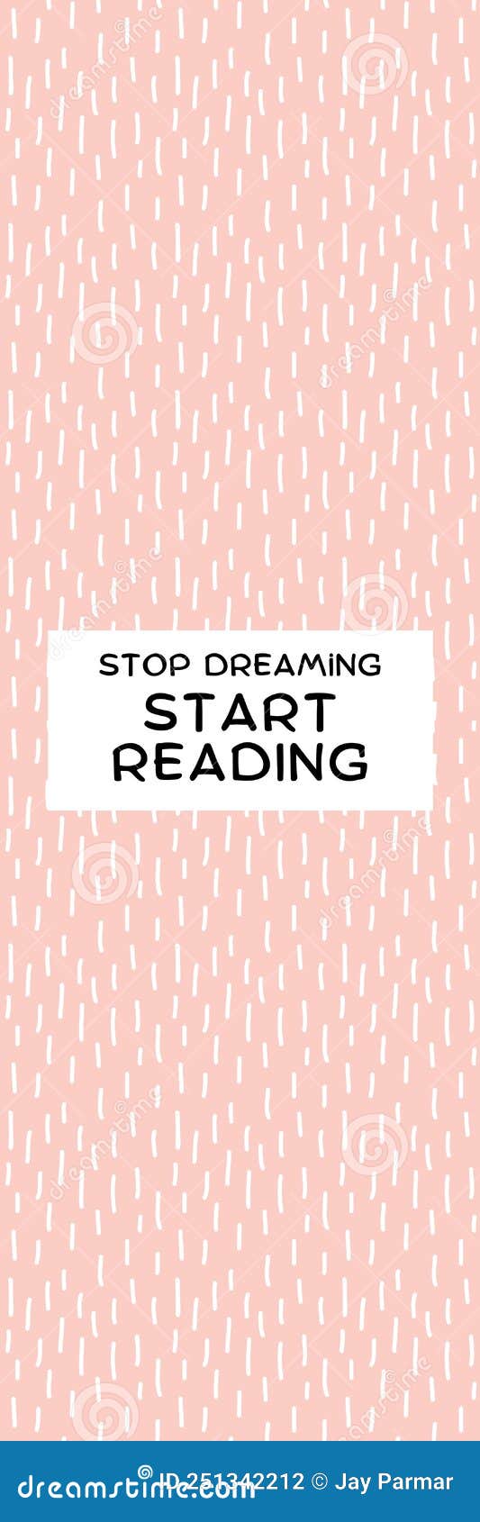 Pink Abstract Cute Cool Bookmark Template Stock Illustration ...