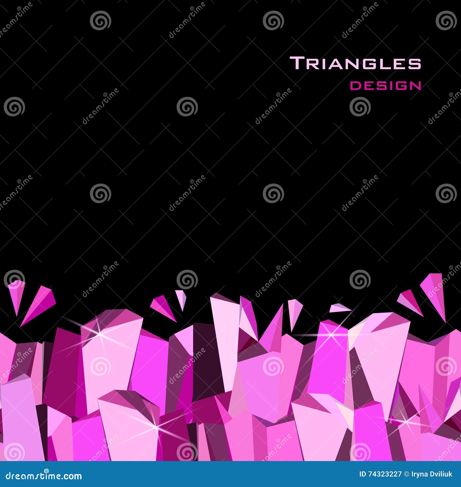 Pink Abstract Geometric Background. Stock Vector - Illustration of ...