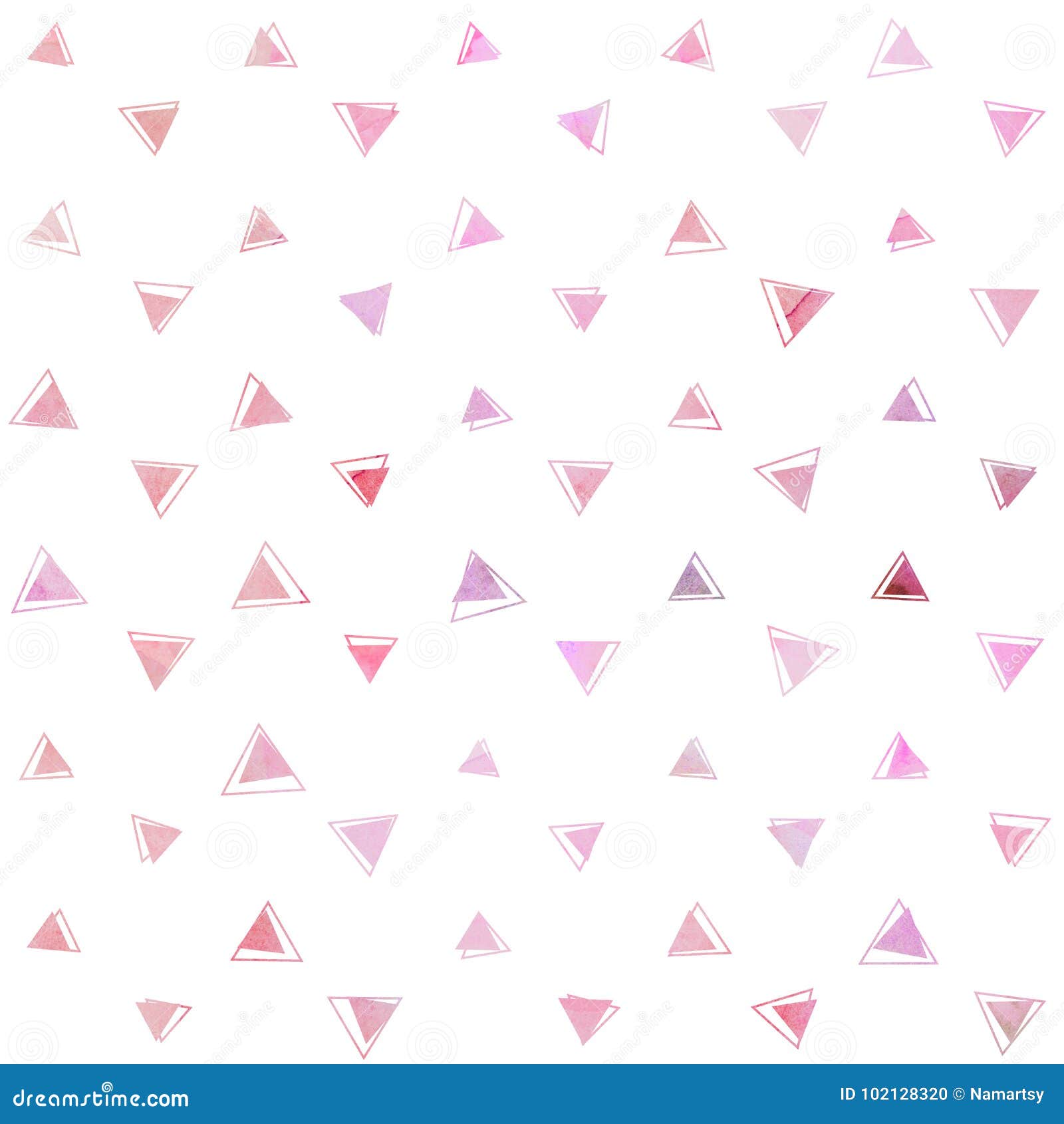 Pink Abstract Geometric Triangle Pattern. Stock Illustration ...