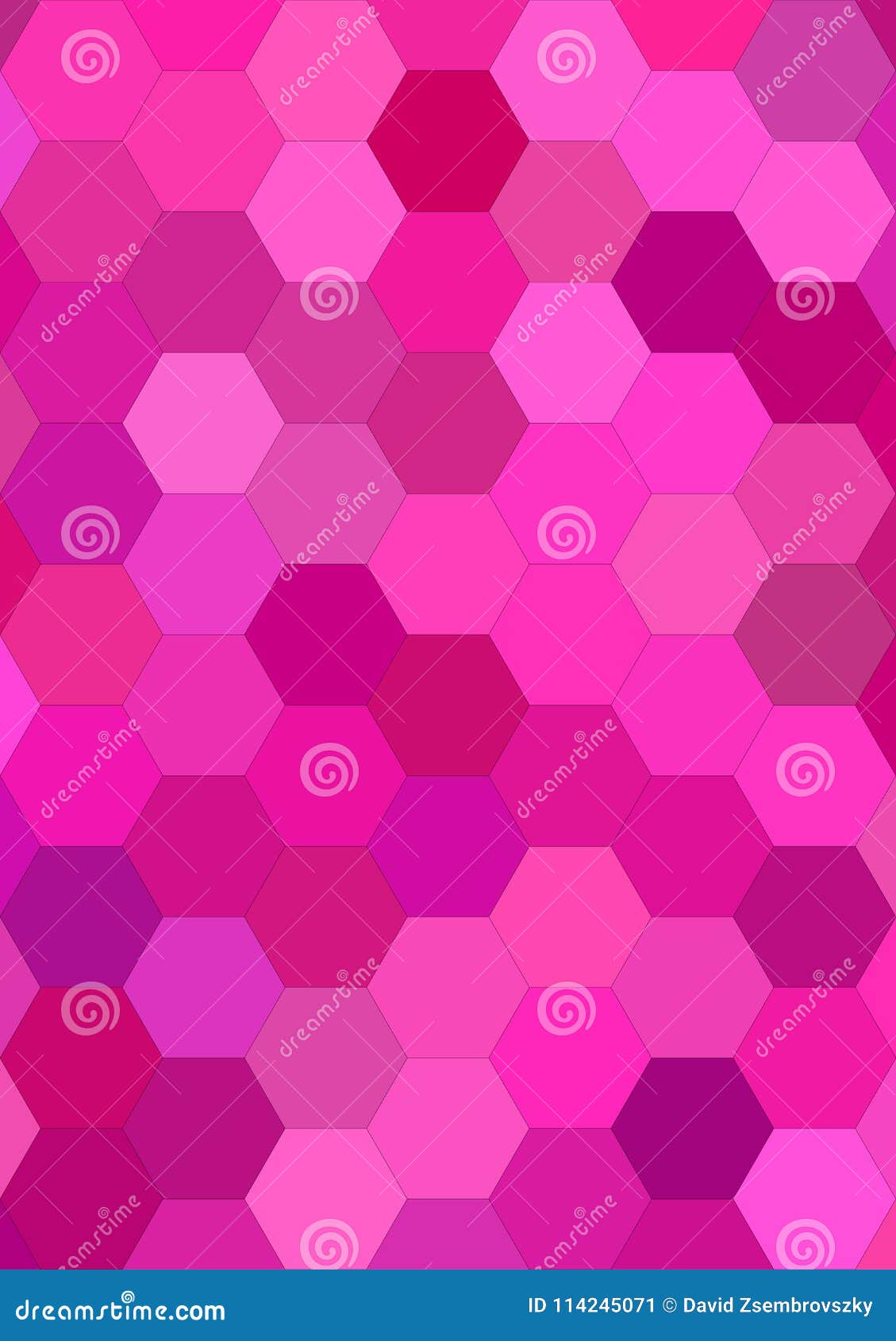 Pink Abstract Hexagonal Tile Mosaic Background Stock Vector ...
