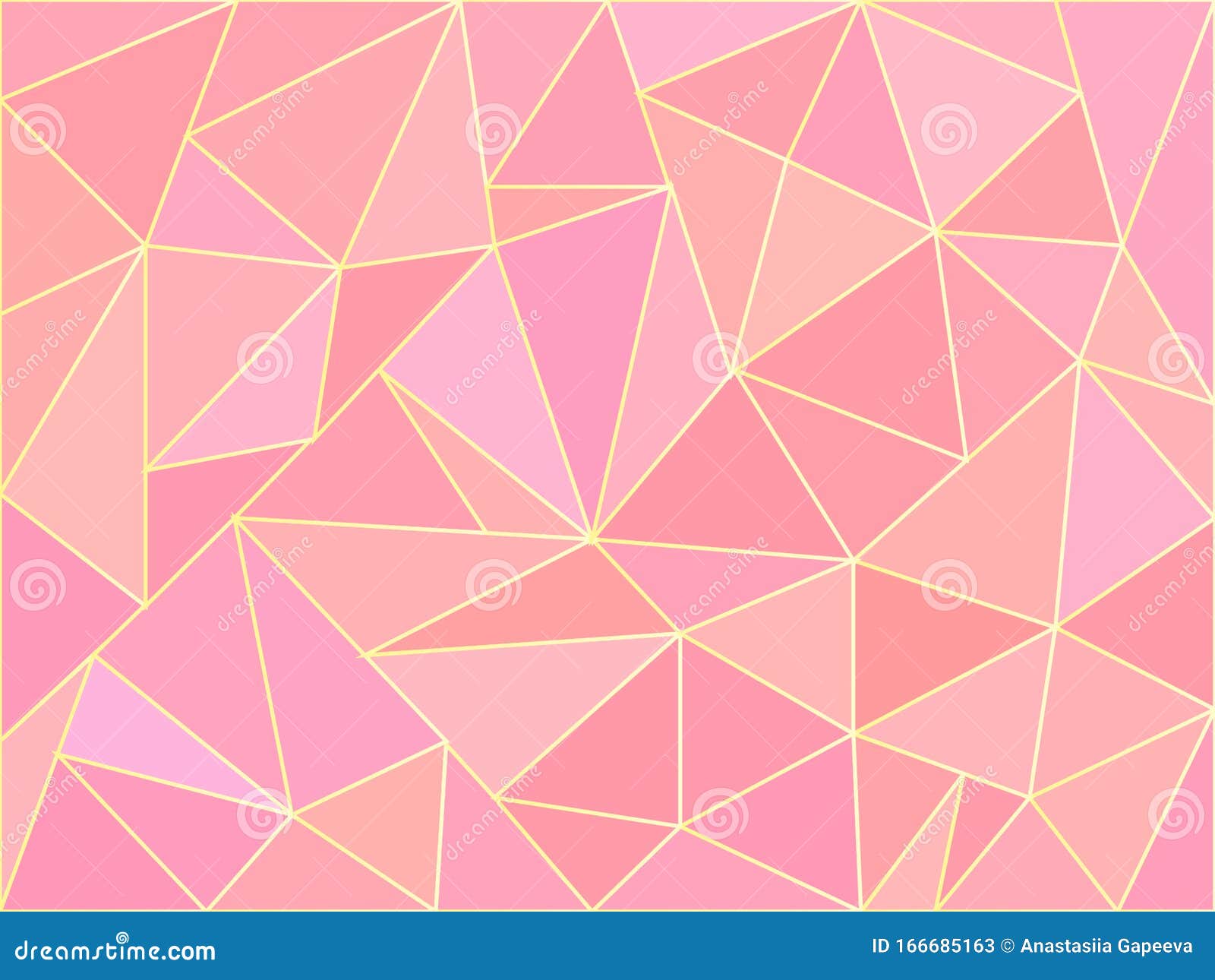 Pink Abstract Low Poly Background. Vector Stock Illustration for Poster ...