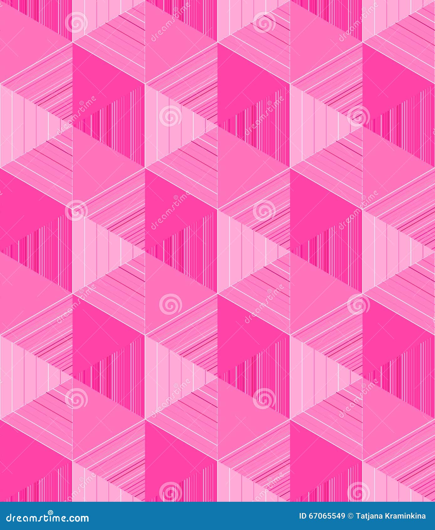 Pink Abstract Pattern of Triangles and Lines. Pink Grid Mosaic ...