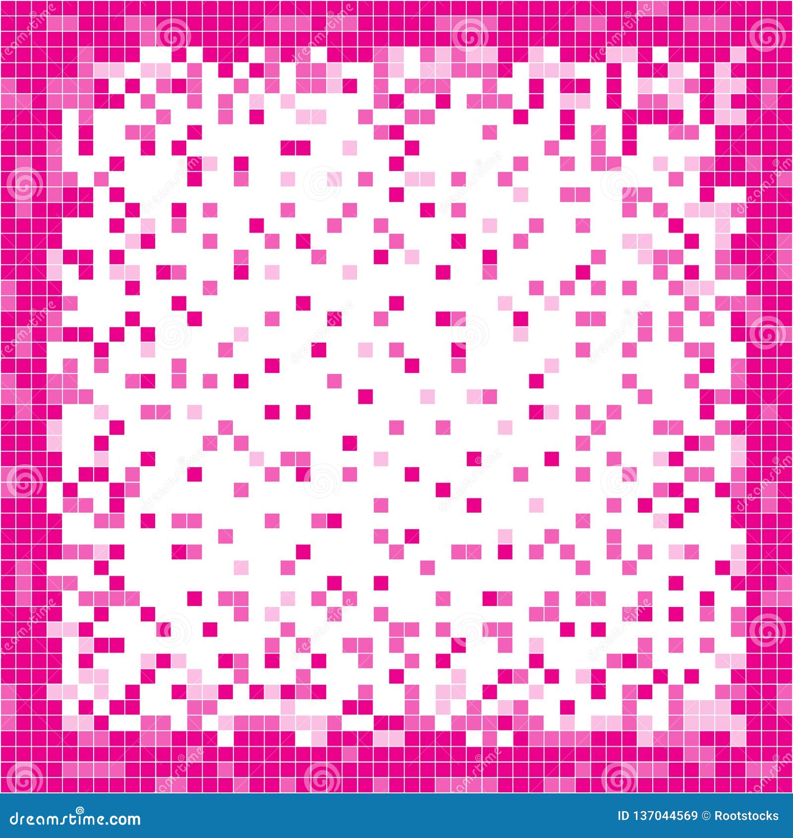 Pink Abstract Pixel Background. Pixel Art Stock Illustration ...