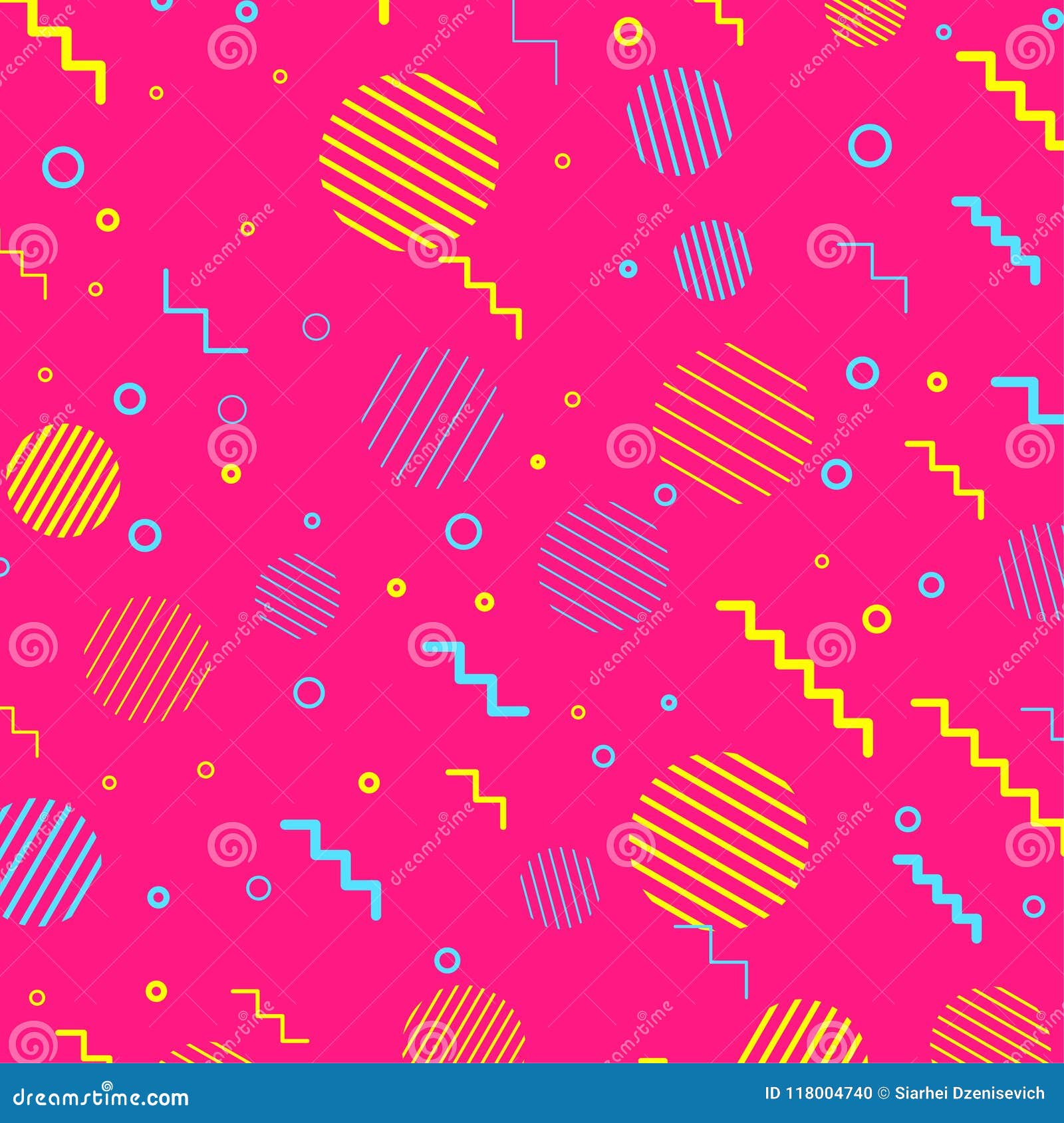 Pink Abstract Retro Elements Web Background Stock Vector - Illustration ...