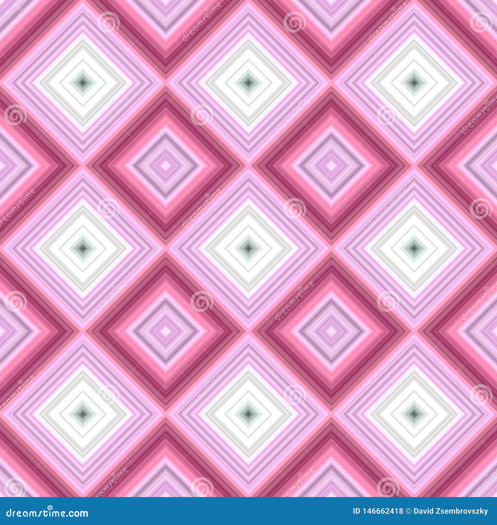 Pink Seamless Diagonal Square Pattern - Vector Mosaic Tile Background ...