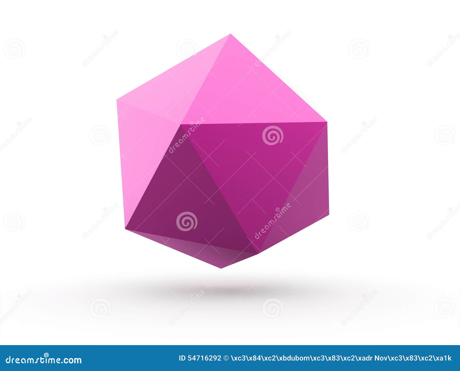 Pink Abstract Sphere Rendered Isolated Stock Illustration ...
