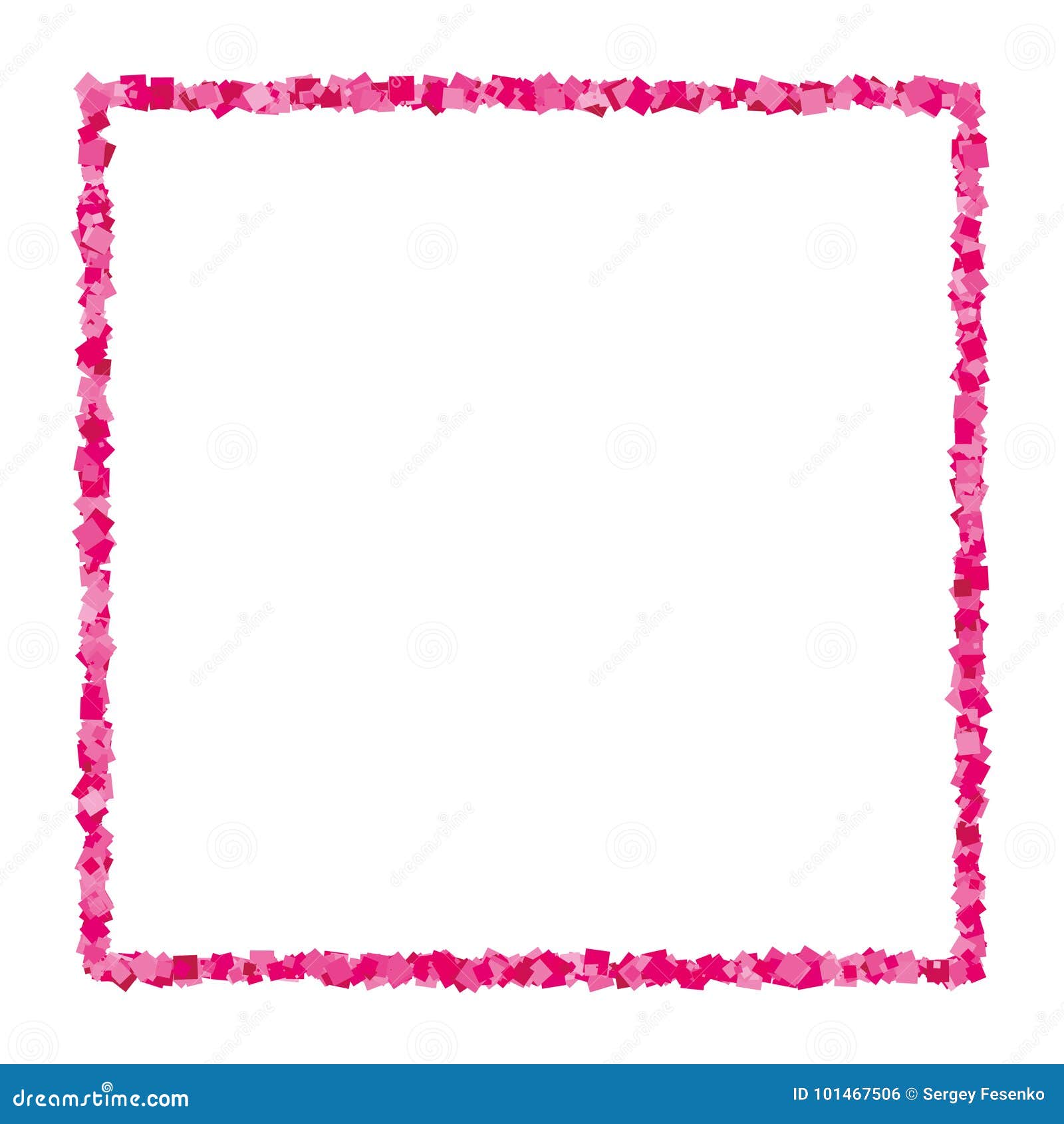 Pink Abstract Texture Frame. Stock Vector - Illustration of isolated ...