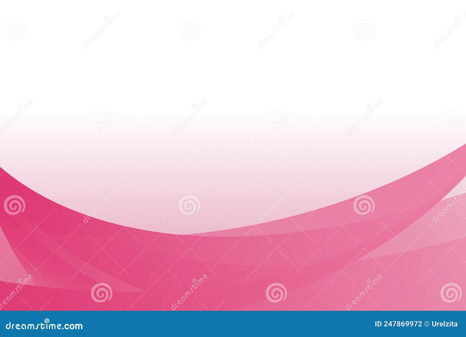 Pink Abstract Wave Lines Simulating a Horizontal Fluid on a White ...