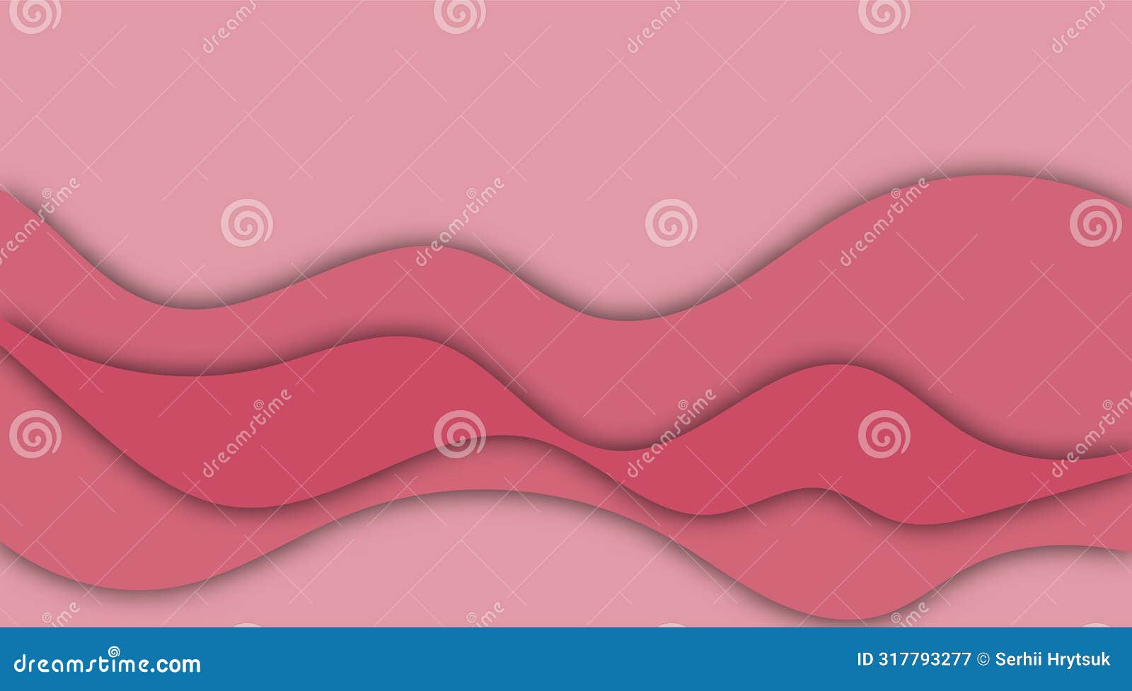 Pink Abstract Waves and Curves Cut from Paper. Eps 10 Stock ...