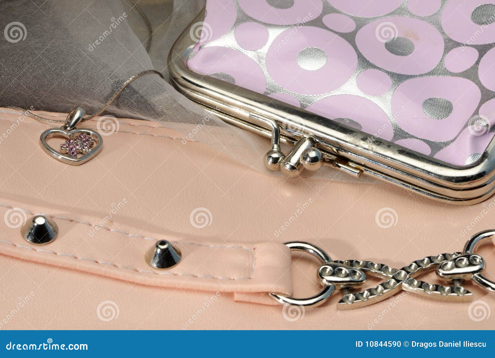 Pink accessories stock photo. Image of bracelet, isolated - 10844590
