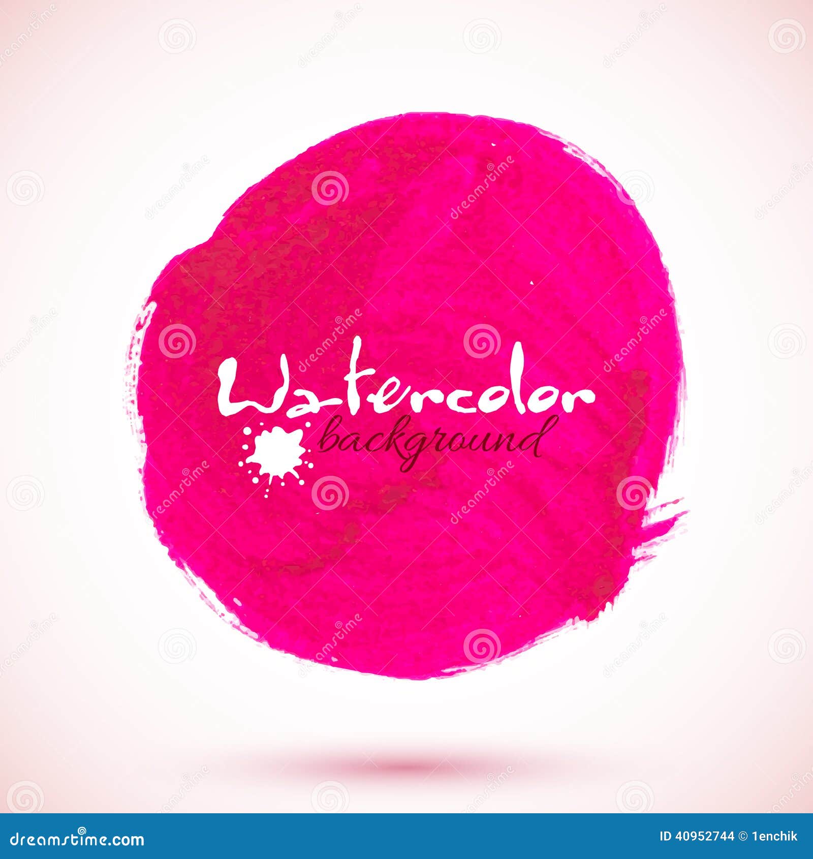 Pink acrylic paint circle stock vector. Illustration of stamp - 40952744