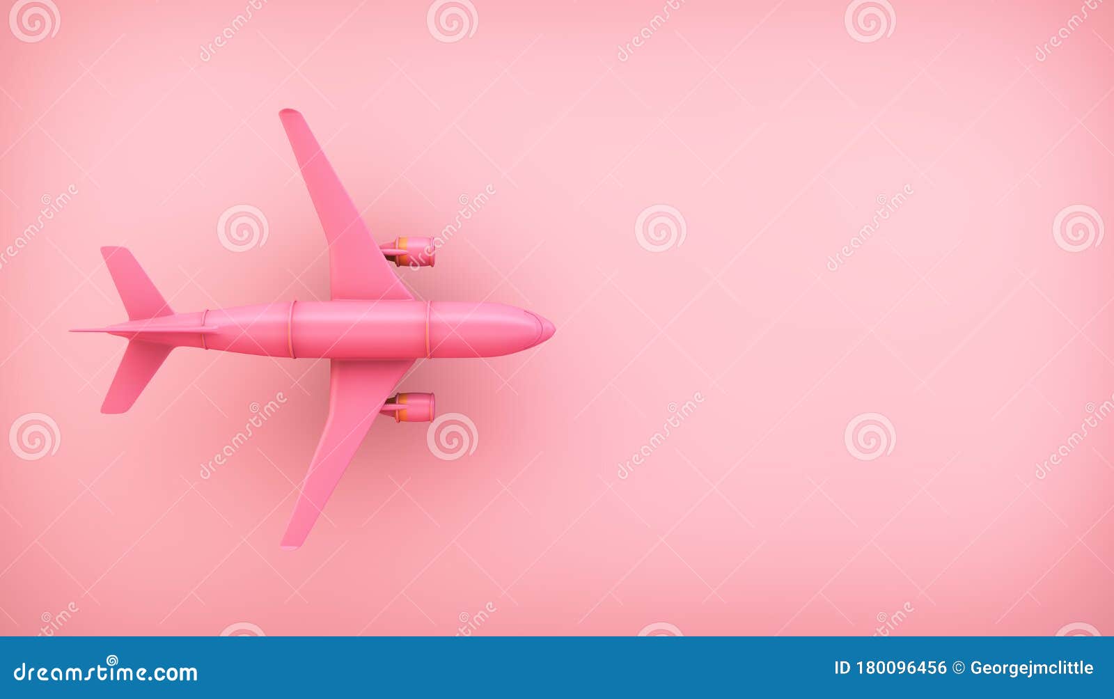 Pink aeroplane stock illustration. Illustration of airbus - 180096456