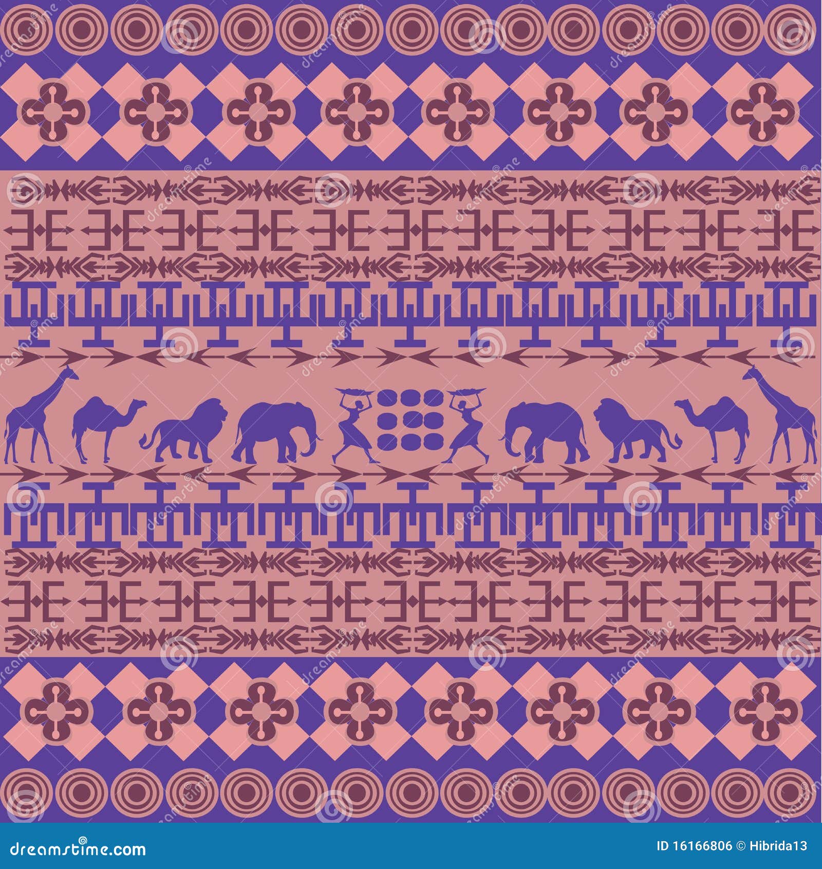 Pink African texture stock illustration. Illustration of pattern - 16166806