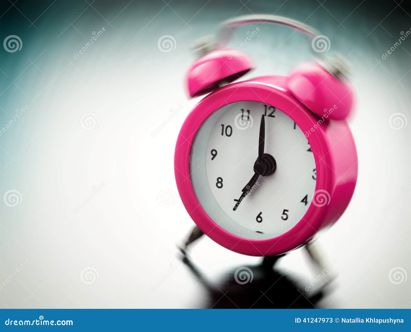 Pink Alarm clock ringing stock image. Image of wake, bell - 41247973