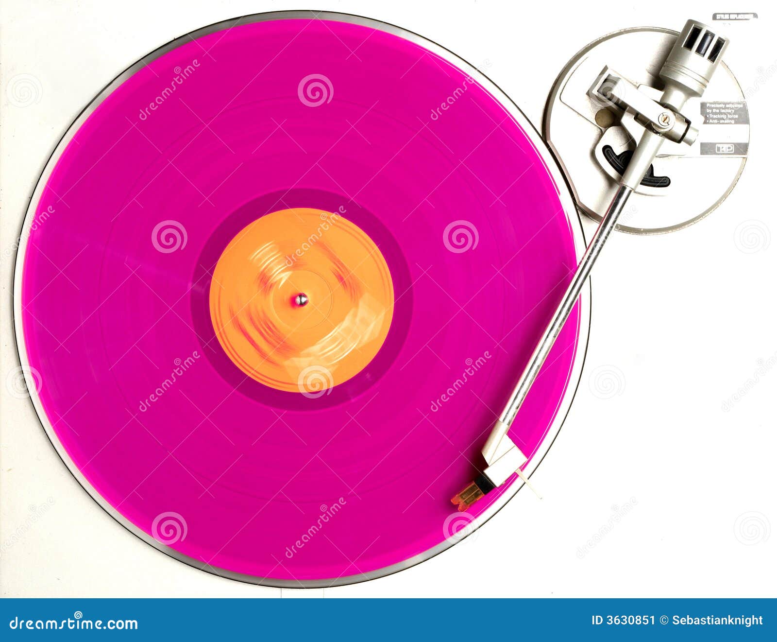 The pink album stock image. Image of recordplayer, discjockey - 3630851