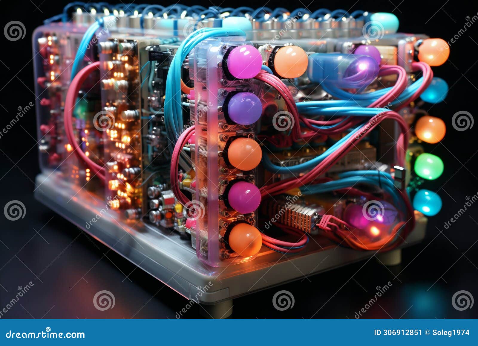 Pink Analog Control Panel in the Command Center, Devices for Industrial ...