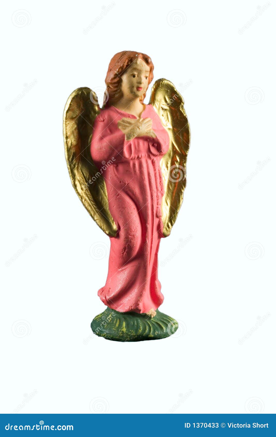 Pink Angel Wings On White Background Stock Photo | CartoonDealer.com ...