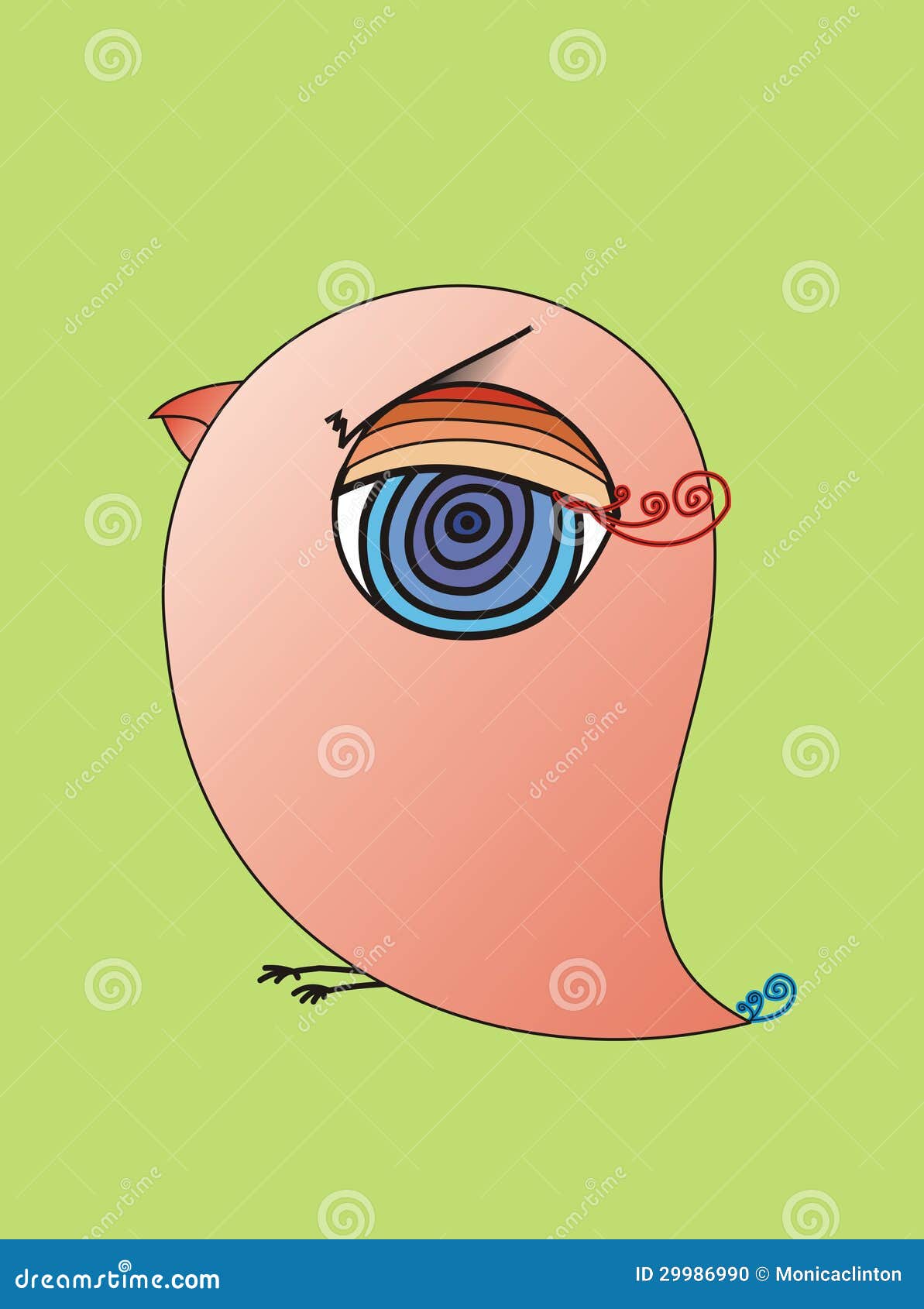 Angry bird stock illustration. Illustration of pink, cartoon - 29986990
