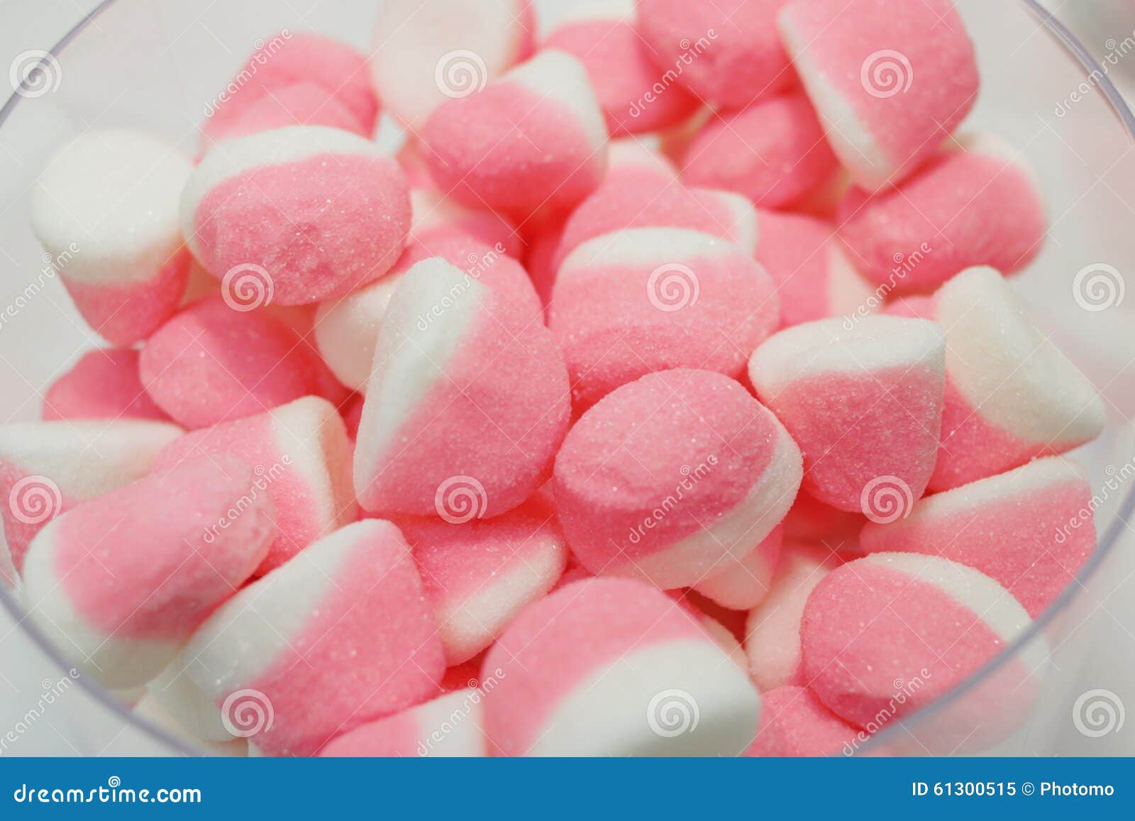 Pink Ans White Candys with Sugar Stock Image - Image of white, bowl ...