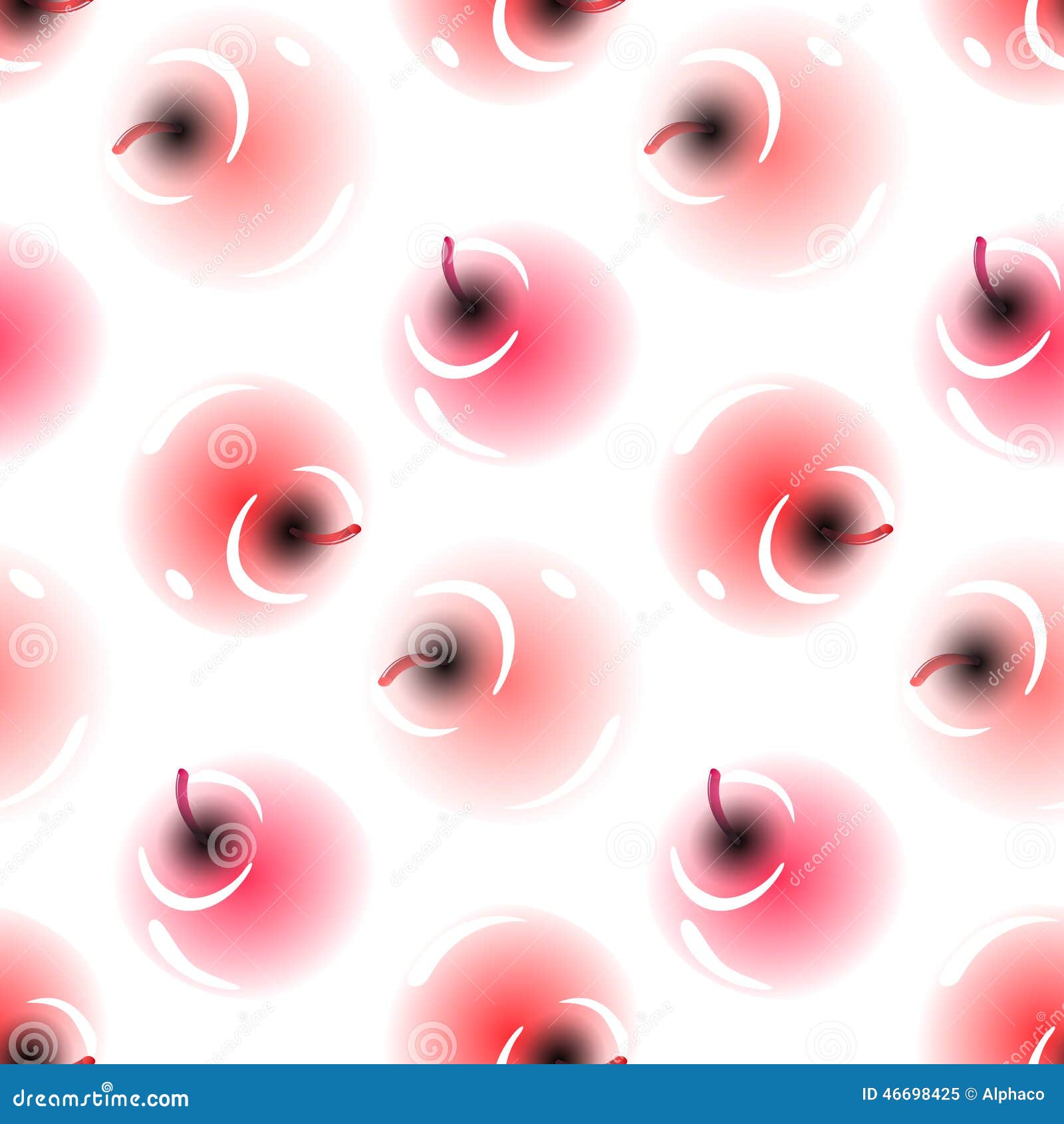 Pink apple pattern stock vector. Illustration of seamless - 46698425