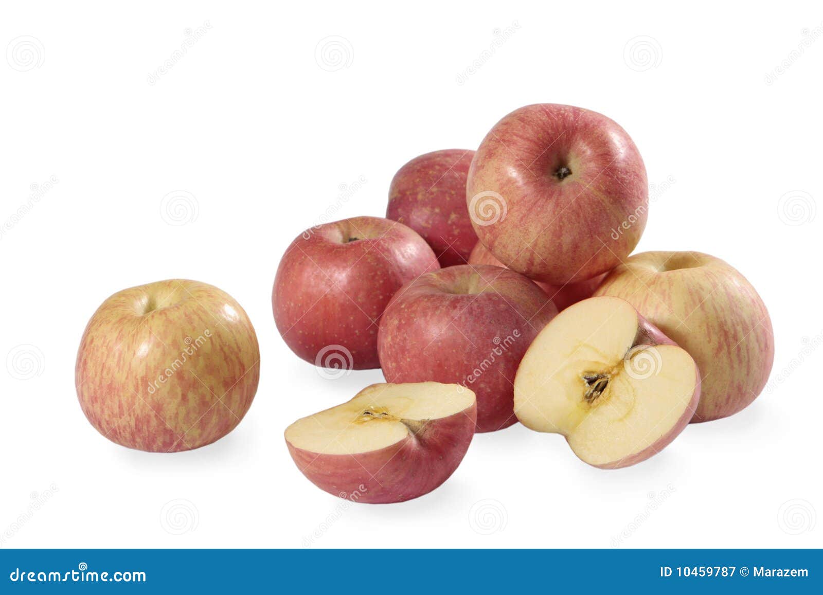 Pink apples stock image. Image of pink, group, white - 10459787
