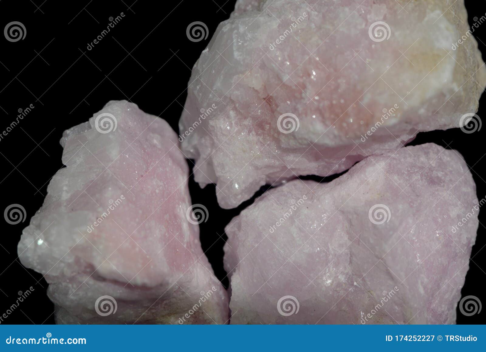 Pink Aragonite Rough Lot stock image. Image of semiprecious - 174252227