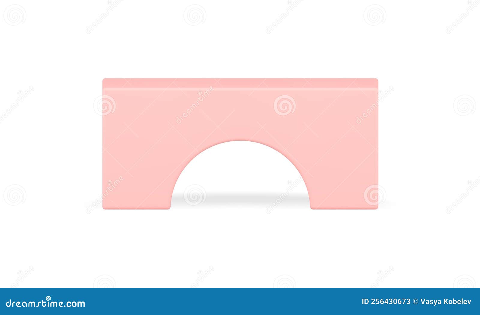 Pink Arch Foundation Form Rectangular Geometric Product Presentation ...