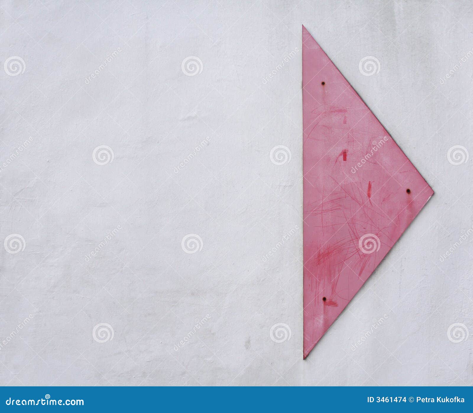 Pink Arrow stock photo. Image of pointing, wood, copyspace - 3461474