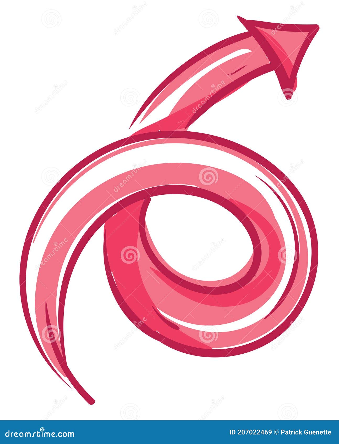 Pink Arrow, Illustration, Vector Stock Vector - Illustration of ...