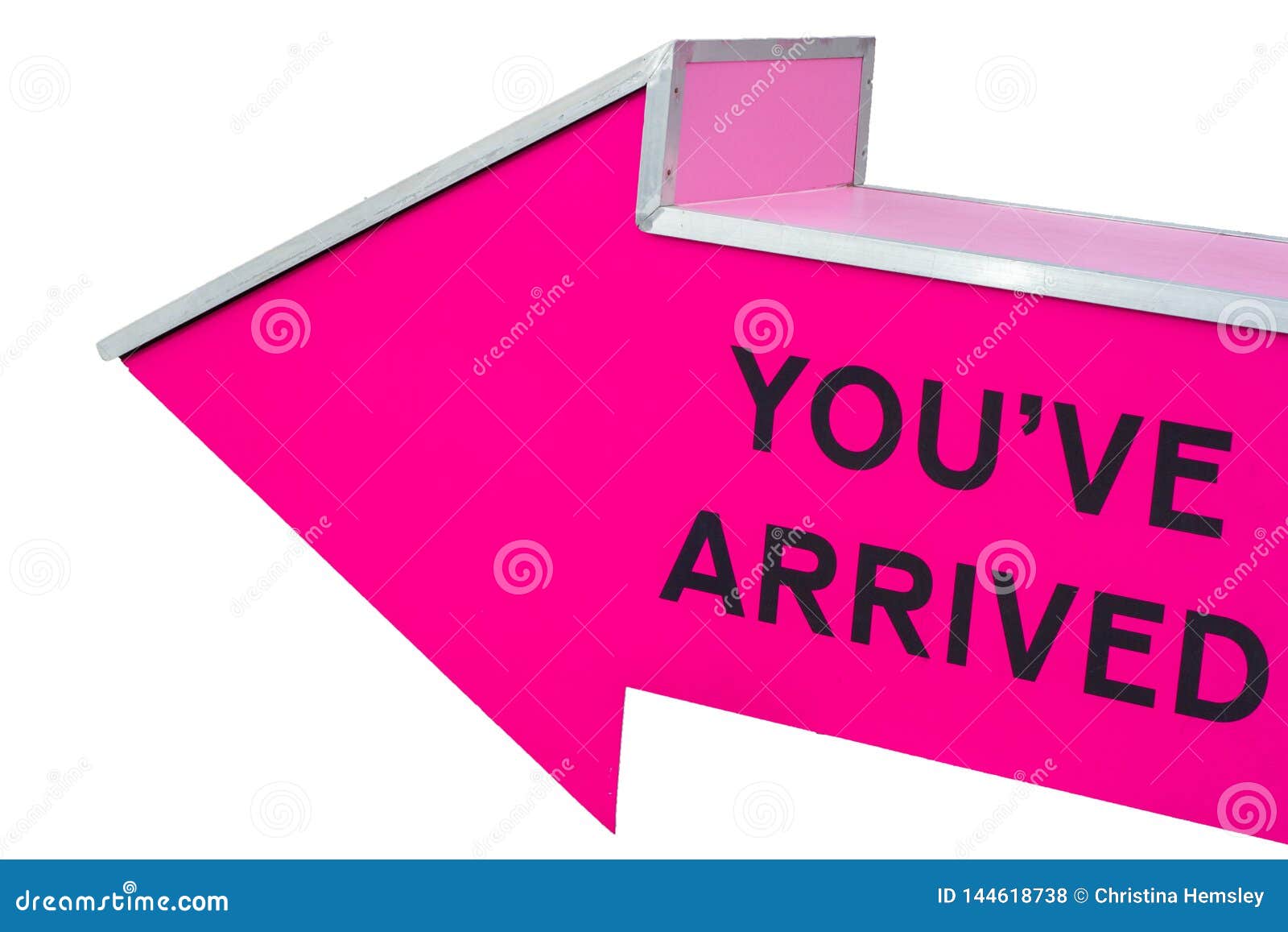 Pink Arrow - You`ve Arrived Stock Illustration - Illustration of pink ... Pink Arrow - You`ve Arrived Stock Illustration - Illustration of pink ...