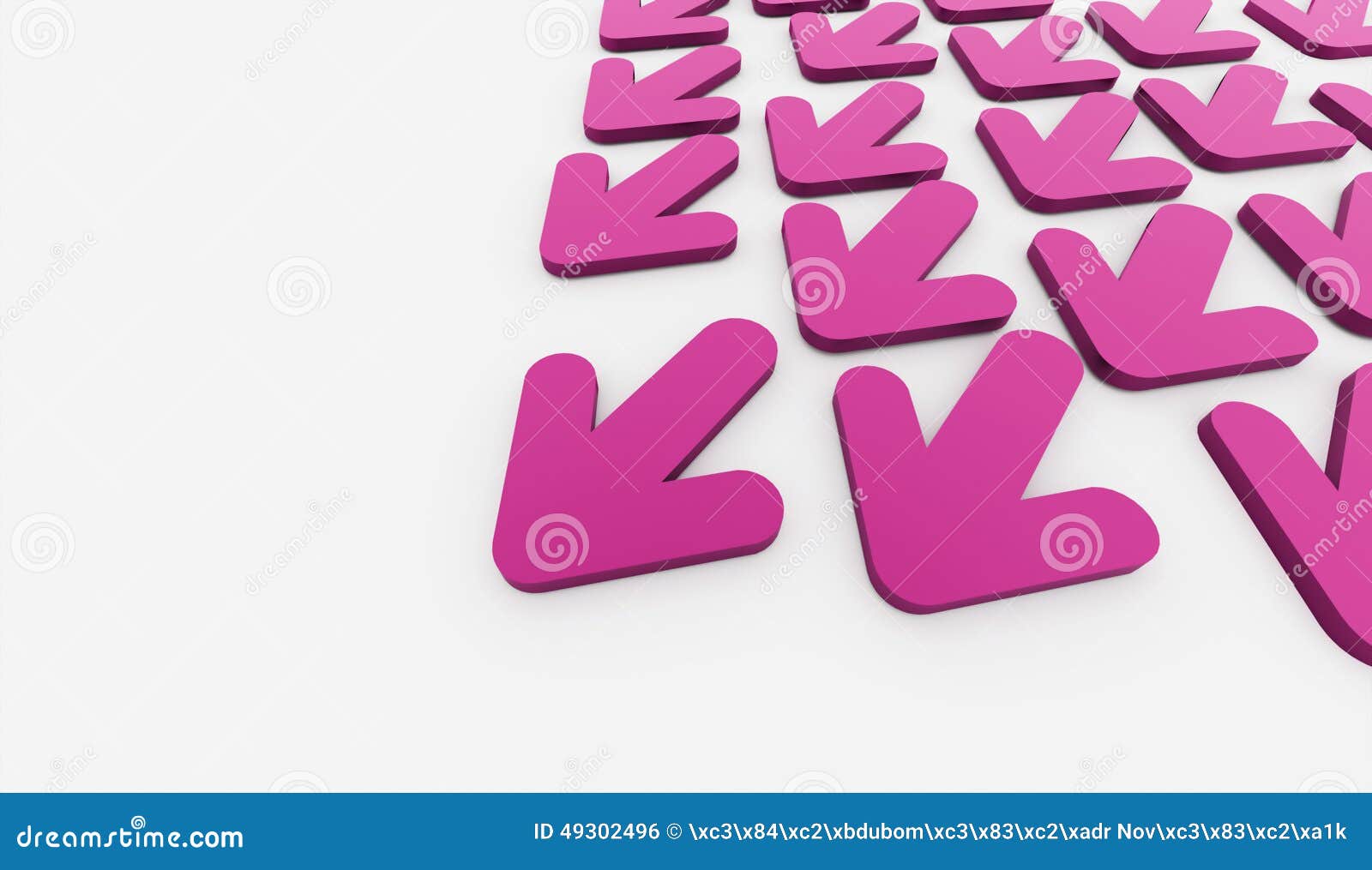 Pink arrows business stock illustration. Illustration of collection ...