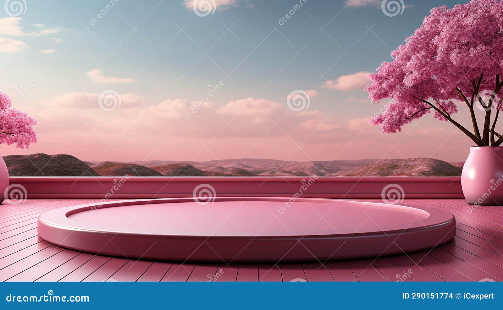 Pink auditorium studio stock photo. Image of stage, cylinder - 290151774