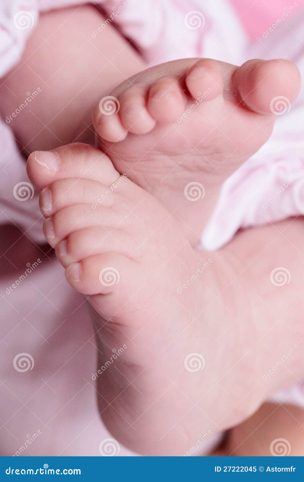 Pink Baby Feet stock image. Image of father, child, emotion - 27222045