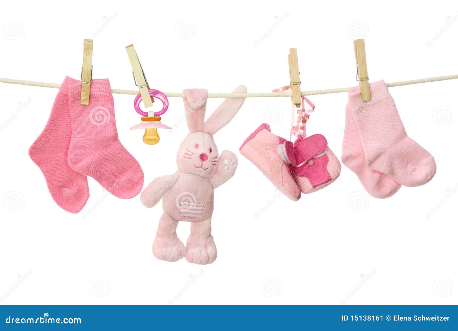 Pink baby goods stock image. Image of hanging, clothing - 15138161